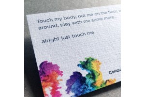 剛古紙卡片 - 古典味條紋卡片｜印蕉印刷